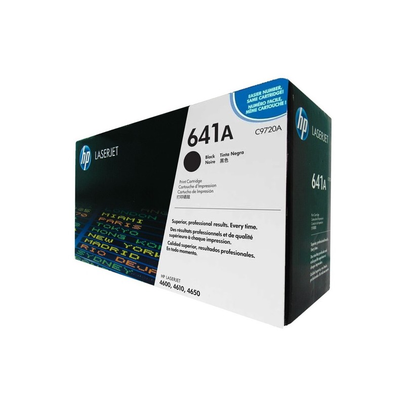 HP C9720A Negro Cartucho de Toner Original - 641A