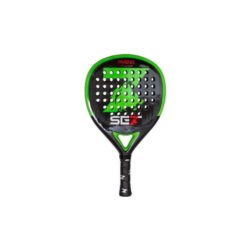 Set Hyena Pala de Padel - Forma Redonda - Marco 100% Carbono - Cara 100 ...