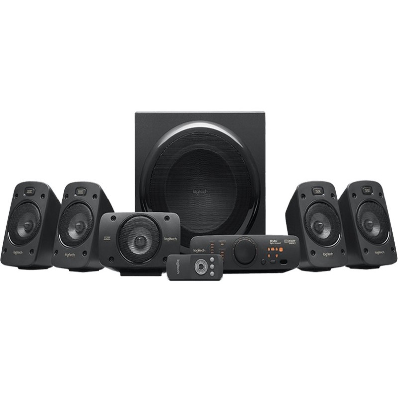 Logitech Z906 Sistema de Altavoces 5.1 THX 1000W - Subwoofer 165W - Dolby & DTS - Mando a ...